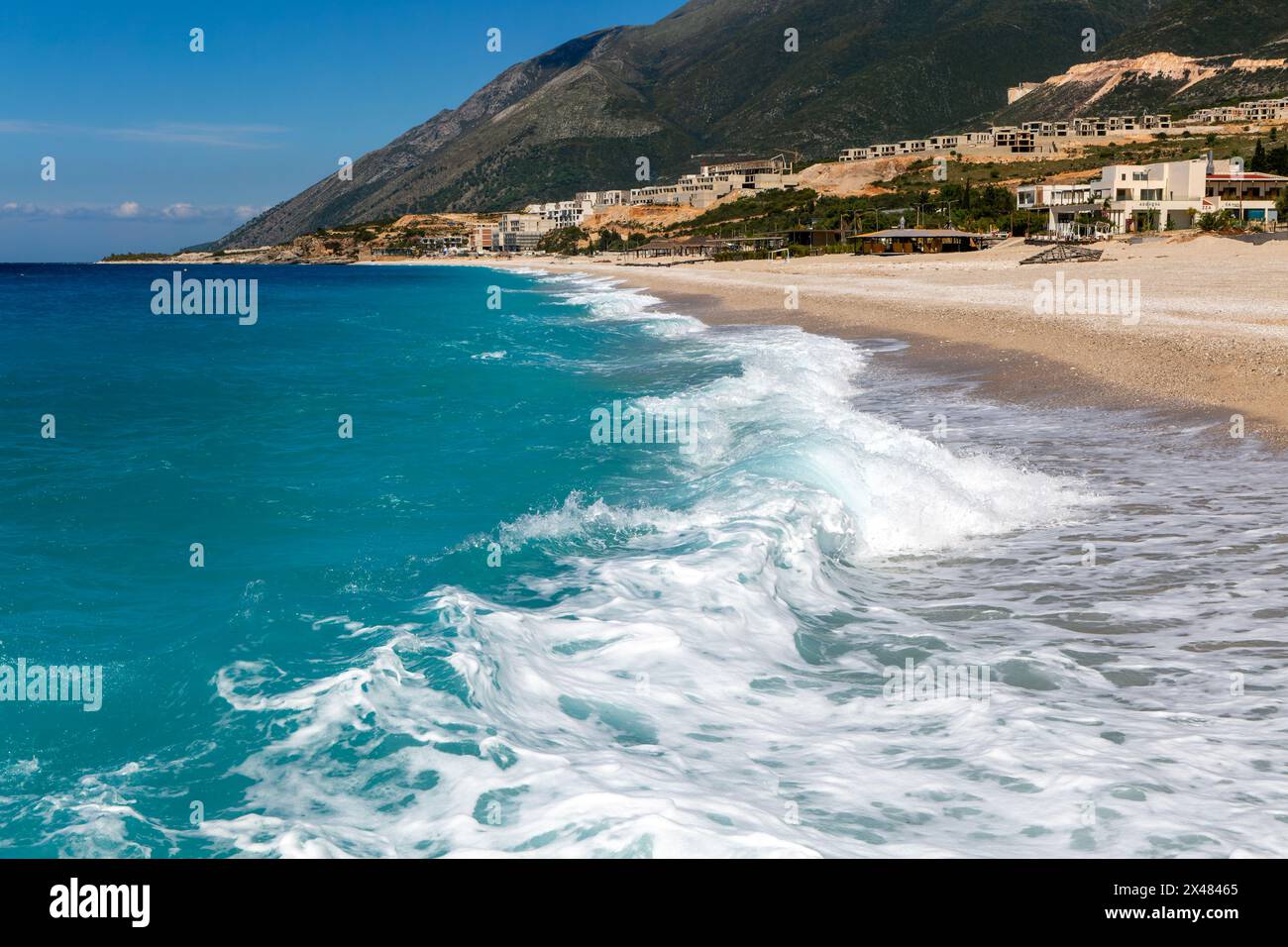 Ionian Sea, Drymades beach, Albanian Riviera, Dhermi, Albania large ...