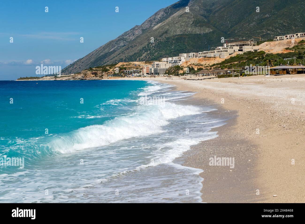 Ionian Sea, Drymades beach, Albanian Riviera, Dhermi, Albania large ...