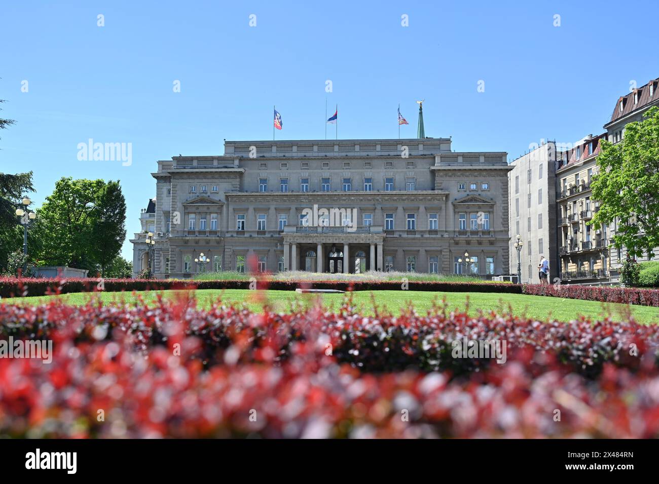 Belgrade. 28th Apr, 2024. This photo taken on April 28, 2024 shows a ...