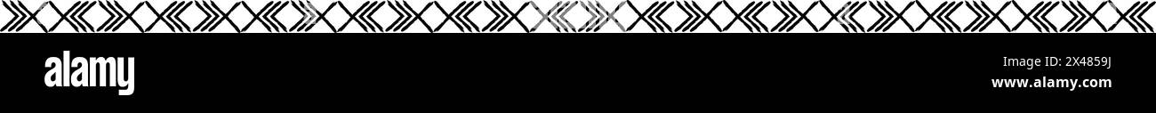 Abstract frame divider border horizontal line vector shape icon for ...