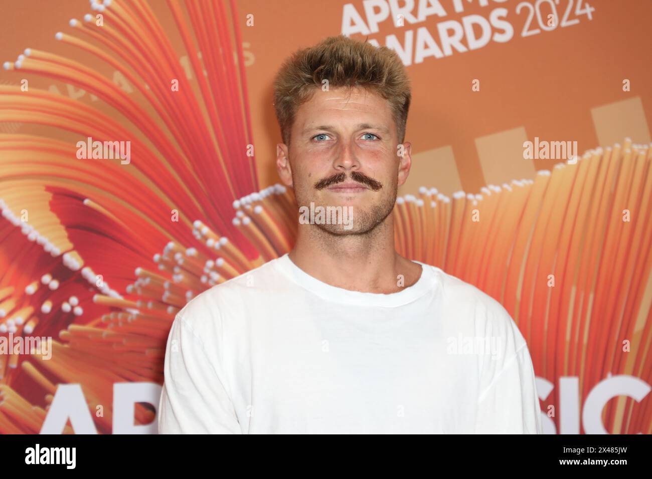 Sydney, Australia. 1st May 2024. Ziggy Alberts (Nominee) arrives on the red carpet at the ICC ...