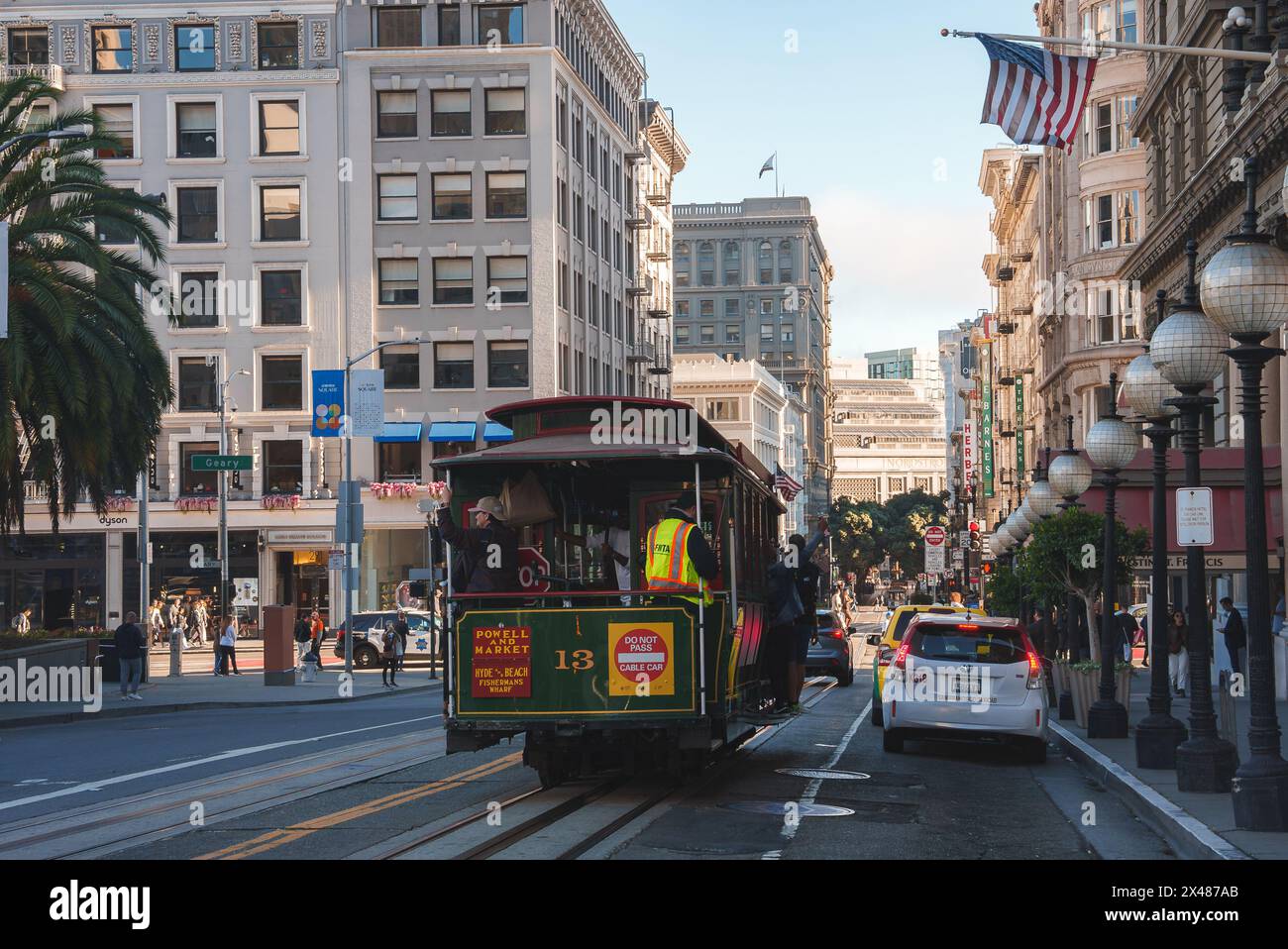 Bustling Street Scene in San Francisco with Cable Car 13 Stock Photo ...