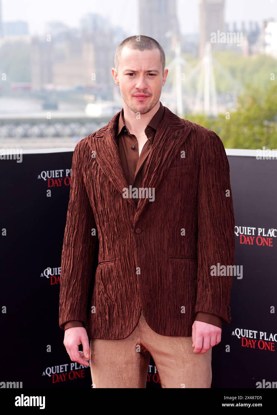 Joseph Quinn during a photocall for A Quiet Place: Day One, at the IET ...