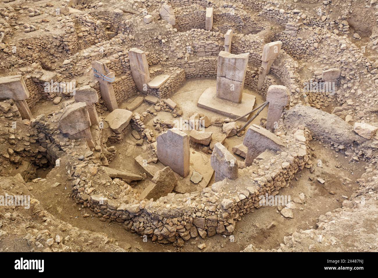 Gobekli Tepe neolithic archaeological site dating from 10 millennium BC ...