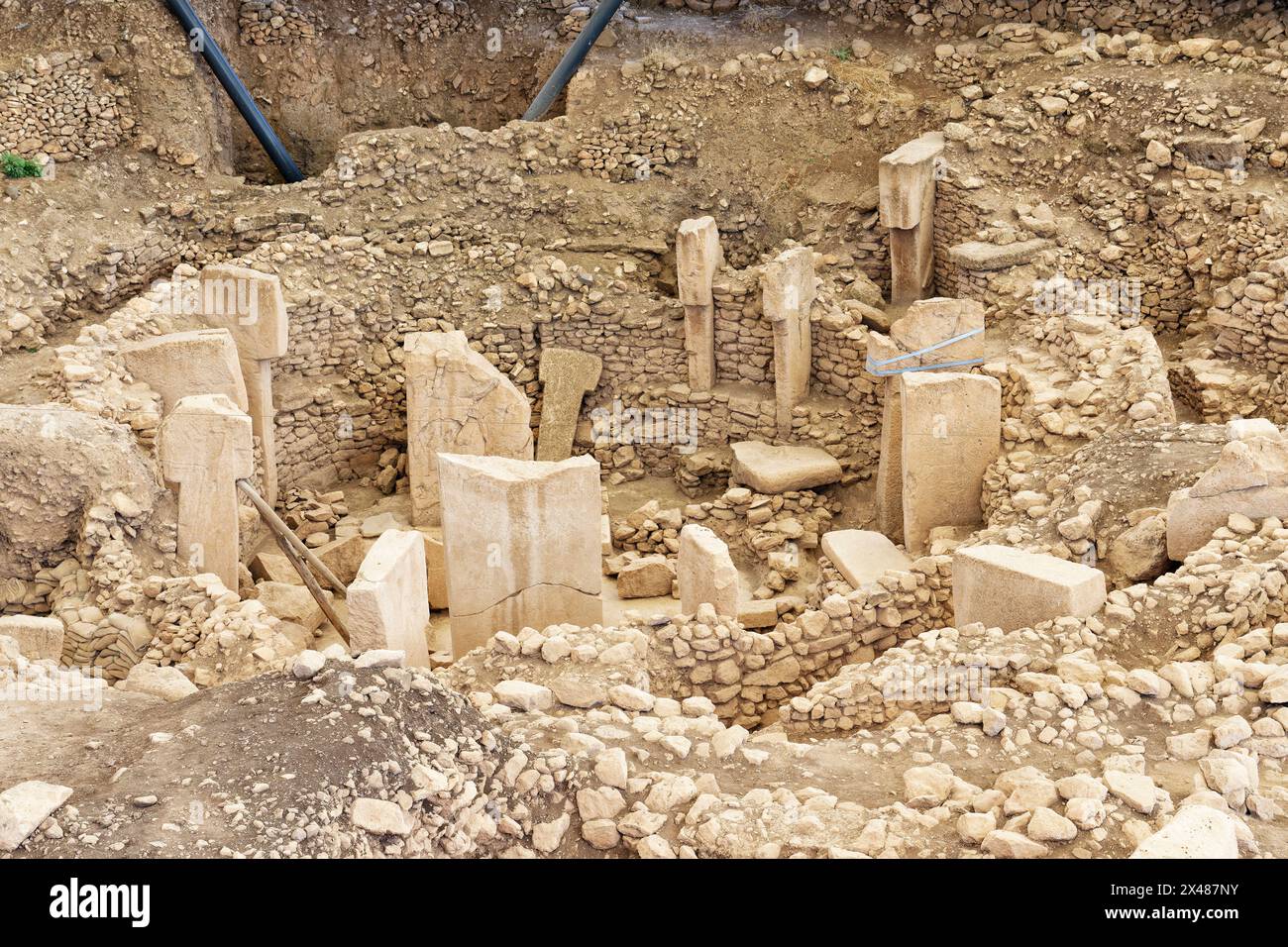 Gobekli Tepe neolithic archaeological site dating from 10 millennium BC ...