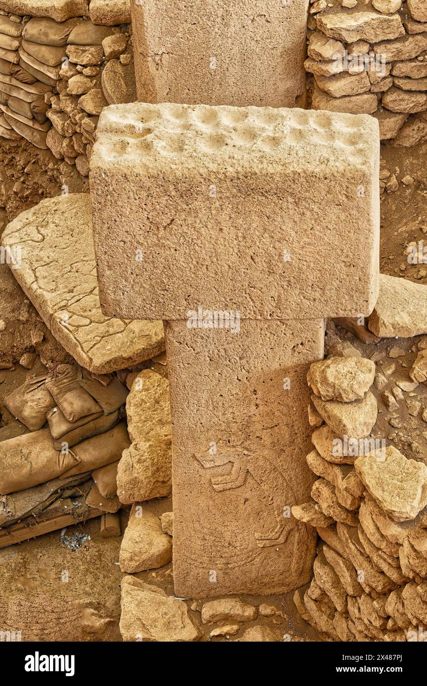 Gobekli Tepe neolithic archaeological site dating from 10 millennium BC ...