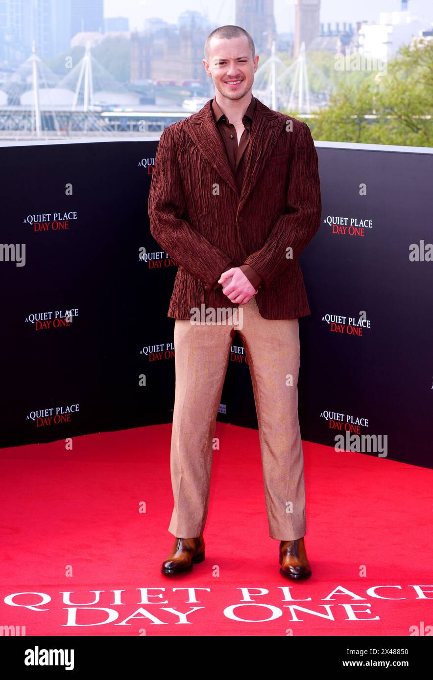 Joseph Quinn during a photocall for A Quiet Place: Day One, at the IET ...