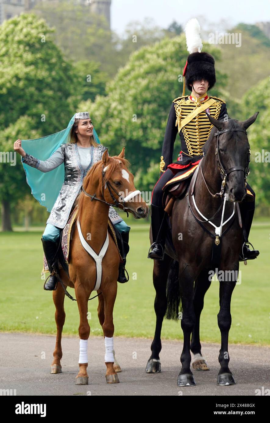 Khayalya Ahmadova riding Mil, part of the Equestrian Federation of ...