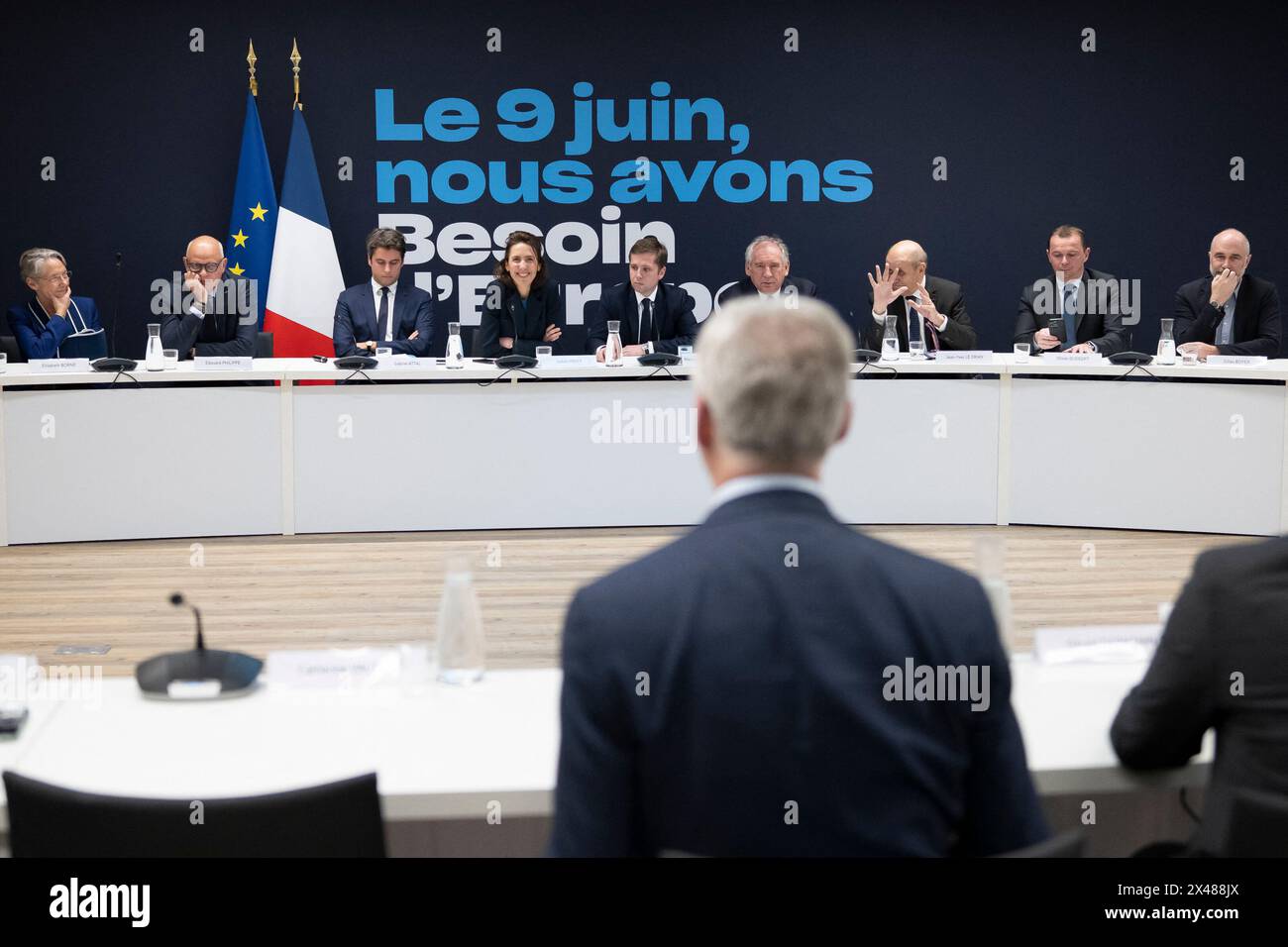 Former Prime minister Elisabeth Borne, Head of "Horizons" right-wing ...