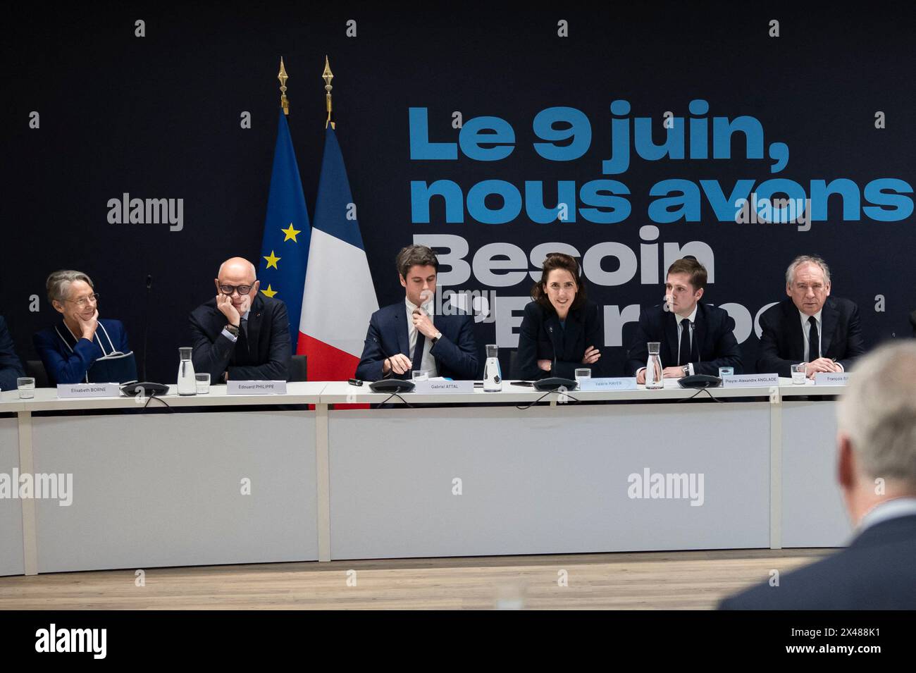 Former Prime minister Elisabeth Borne, Head of "Horizons" right-wing ...