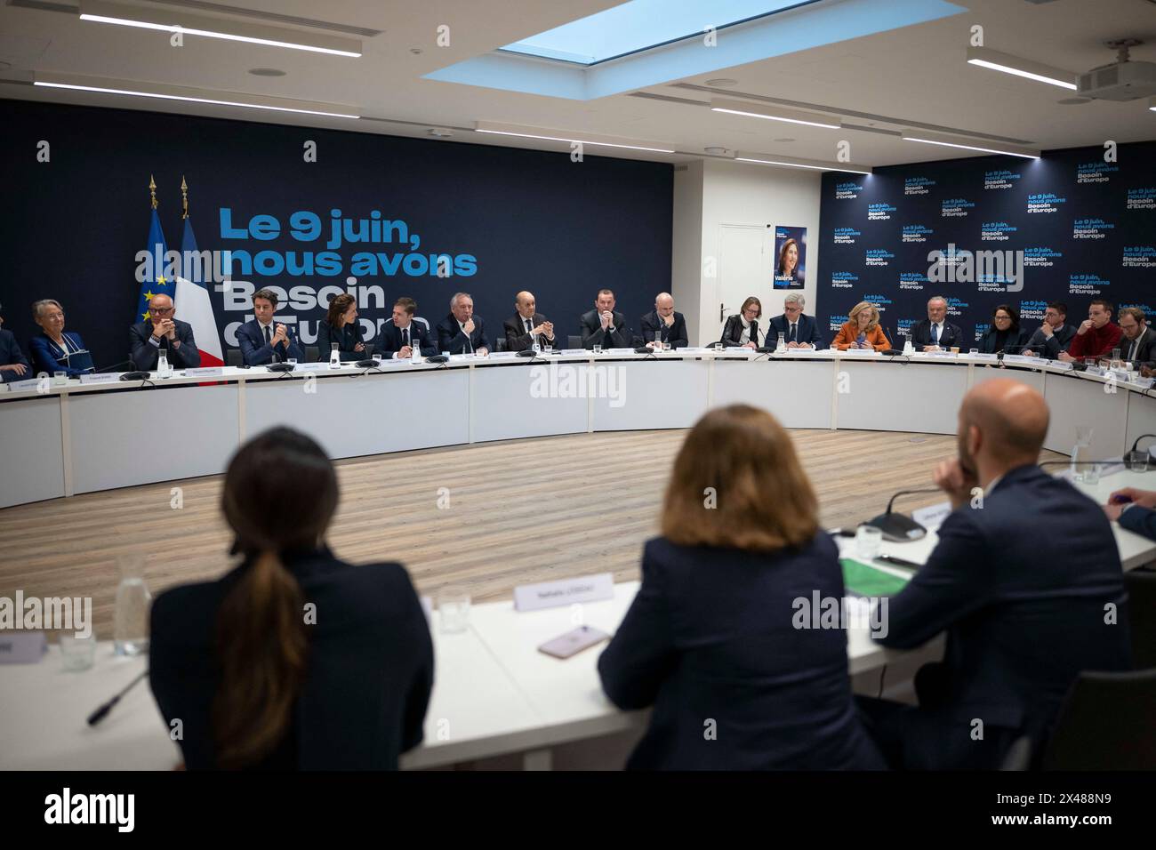 Former Prime minister Elisabeth Borne, Head of "Horizons" right-wing ...