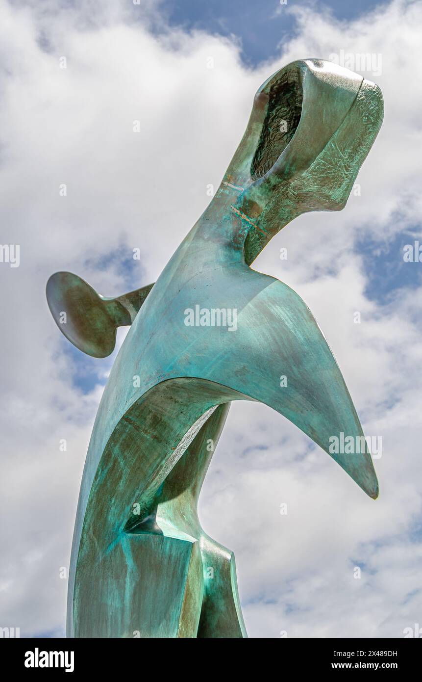 BILBAO, SPAIN - MAY 10, 2014: Statue "Commemoration of the Day of the ...