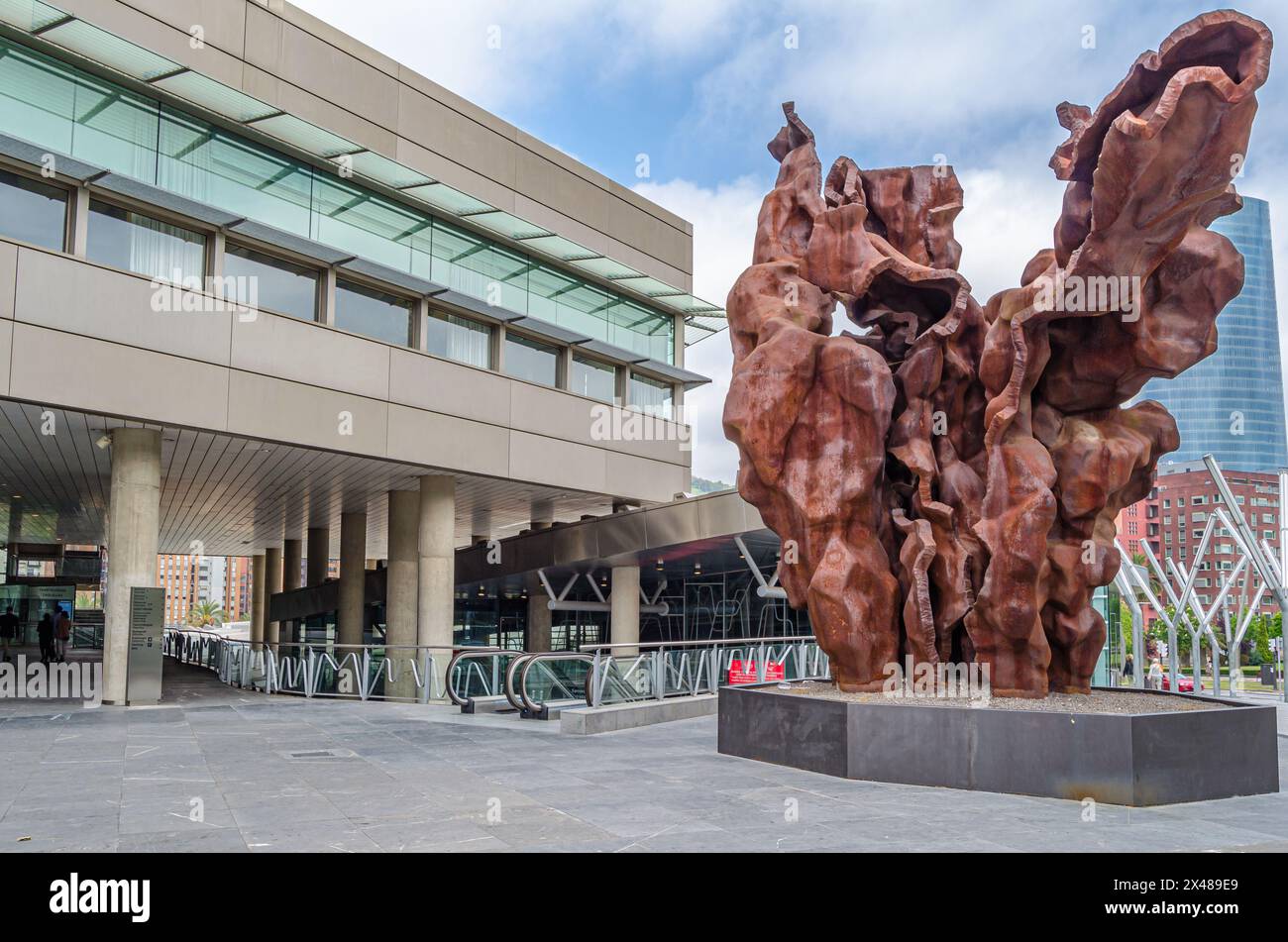 BILBAO, SPAIN - MAY 10, 2014: The Euskalduna Conference Center and ...