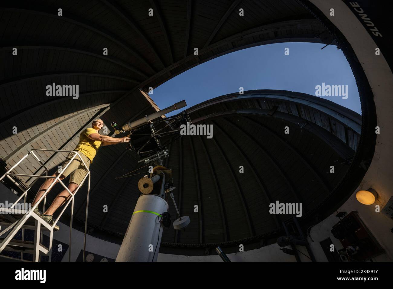 Turnov, Czech Republic. 01st May, 2024. Astronomical observatory Turnov ...