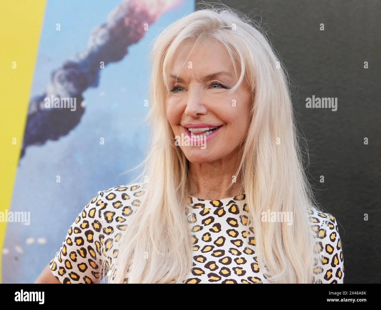 Heather Thomas arrives at the Universal Pictures' THE FALL GUY Los ...