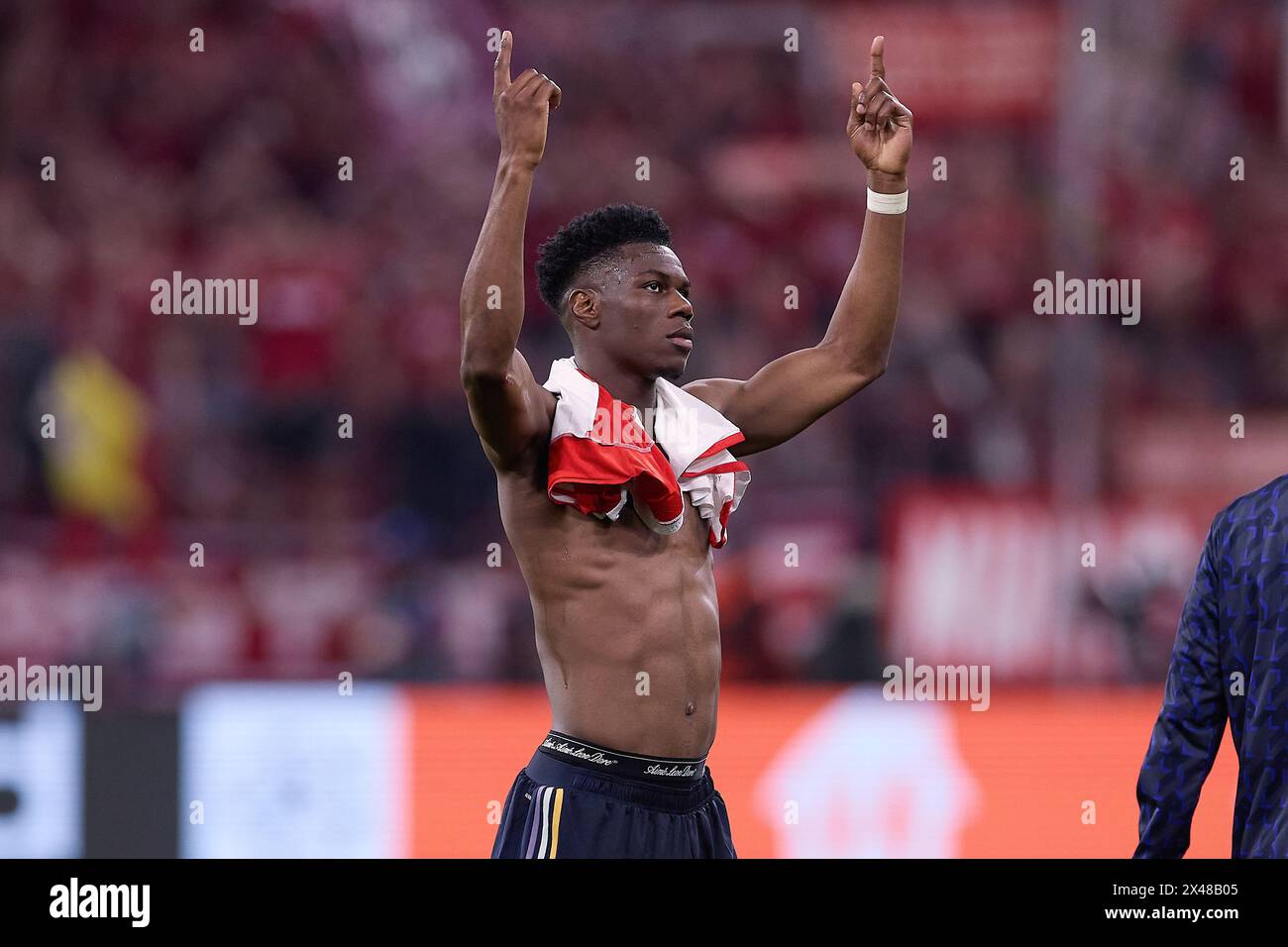 Munich, Germany. 30th Apr, 2024. Aurelien Tchouameni of Real Madrid CF ...