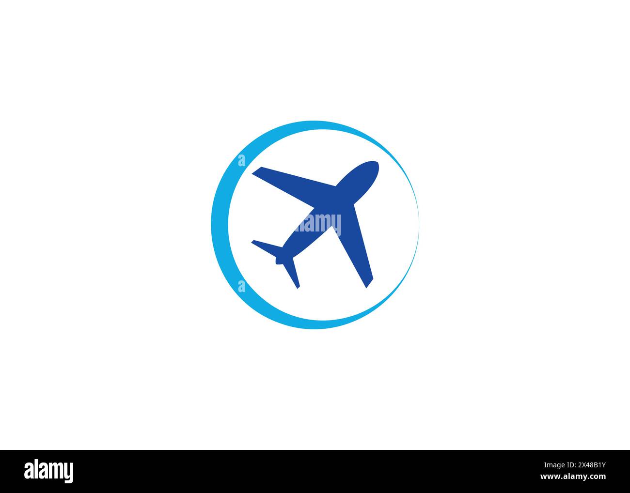 Flying airplane vector logo. Modern travel logo logo Stock Vector Image ...
