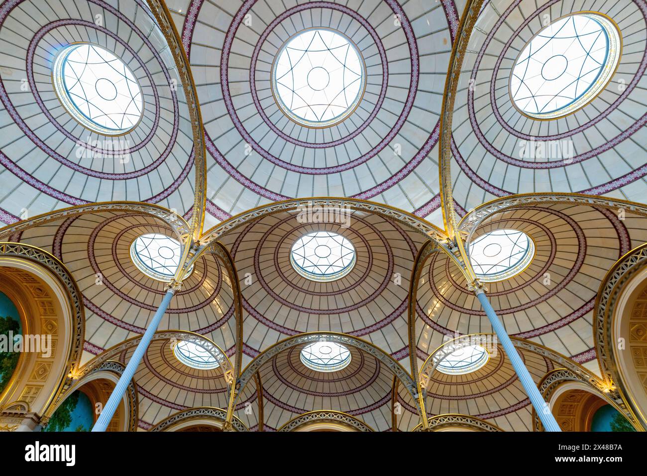 The Reading Room designed by Henri Labrouste its domes, its medallions ...