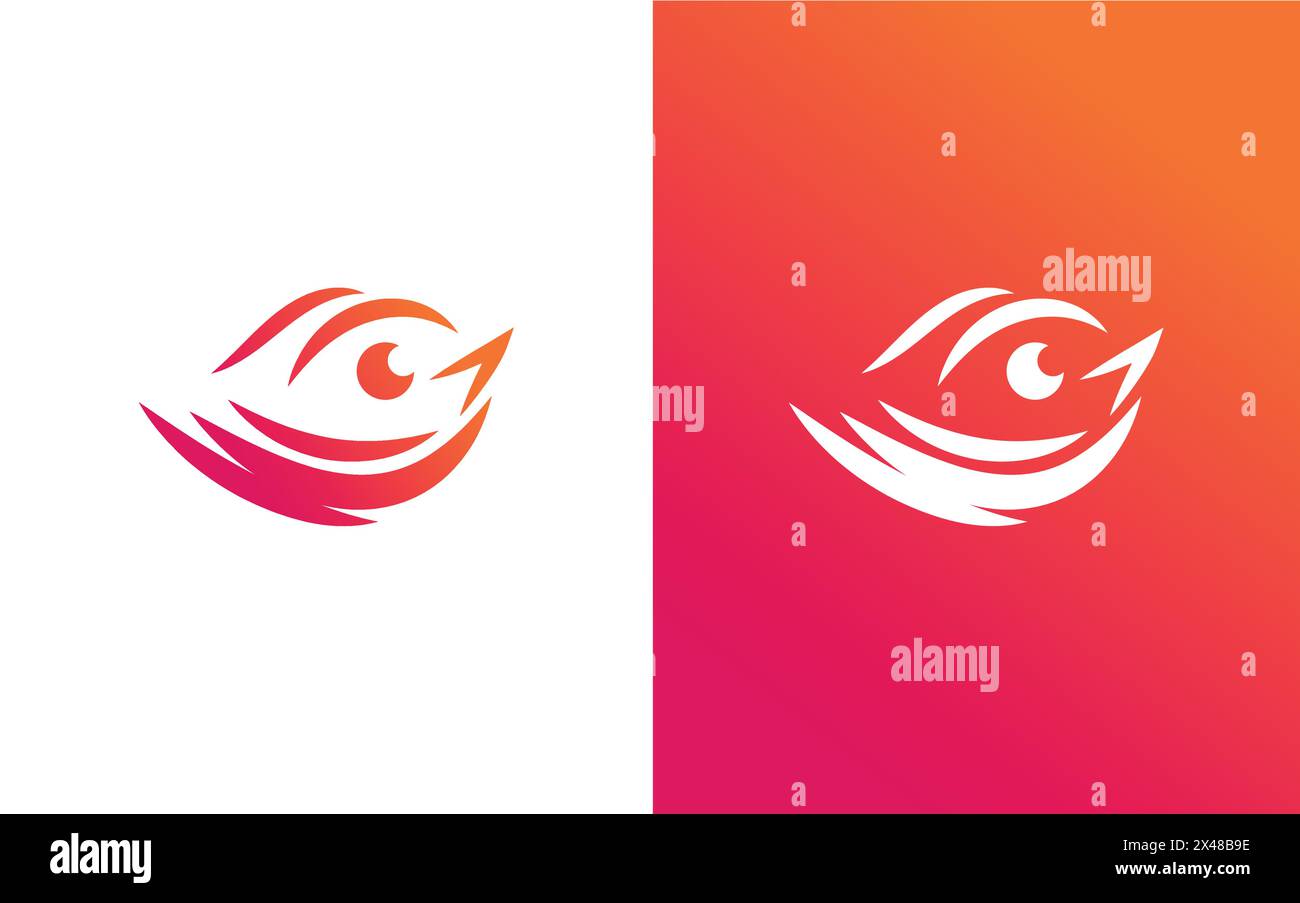 Minimalist Bird logo template Stock Vector Image & Art - Alamy