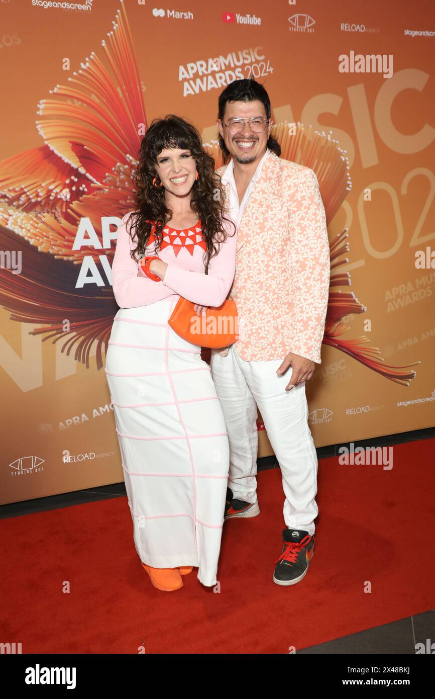 Sydney, Australia. 1st May 2024. Fanny Lumsden and Dan Stanley Freeman arrive on the red carpet ...