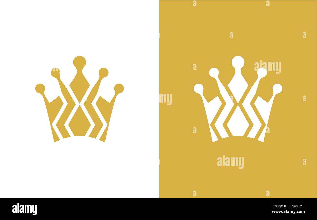 Crown black gold Stock Vector Images - Alamy