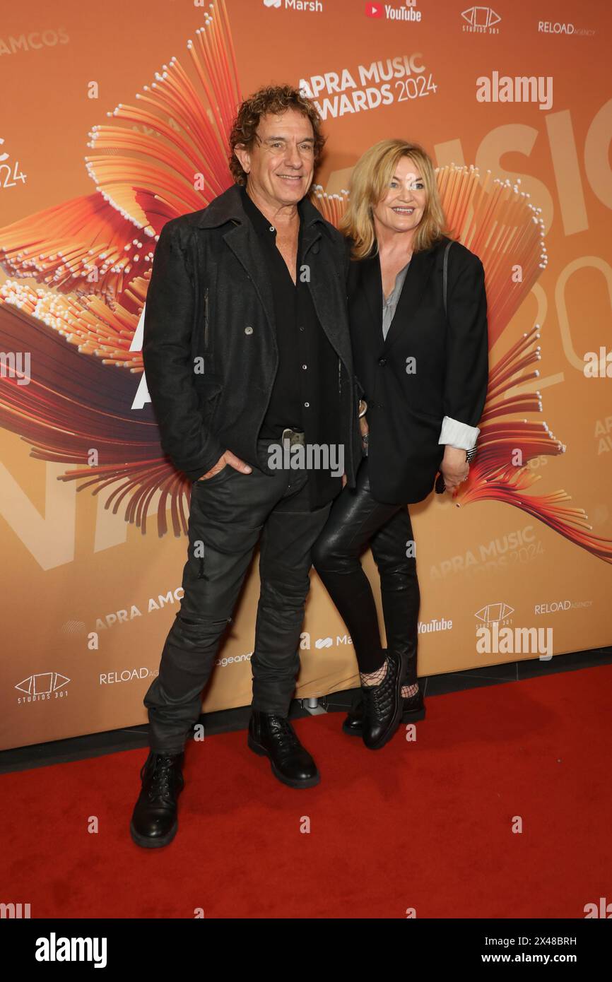 Sydney, Australia. 1st May 2024. Ian Moss and Margeaux Rolleston arrive ...