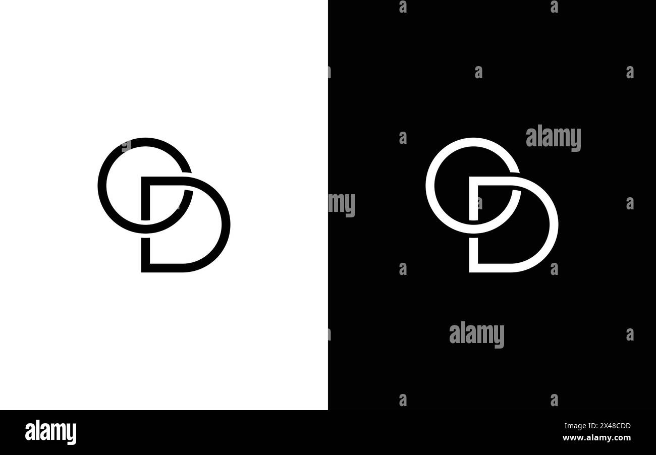 Minimalist letter D O logo template Stock Vector Image & Art - Alamy