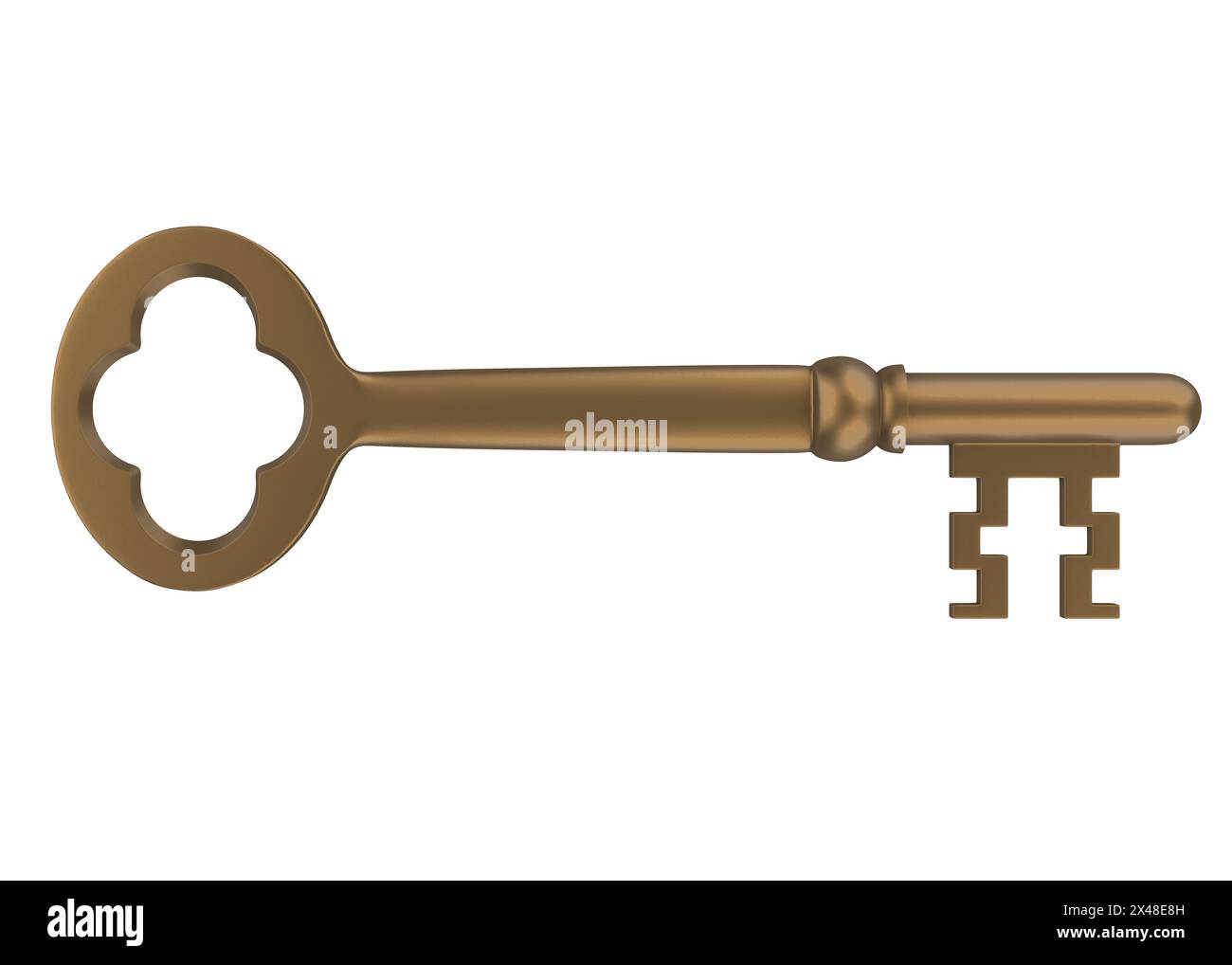 Metal Key Isolated Stock Photo - Alamy