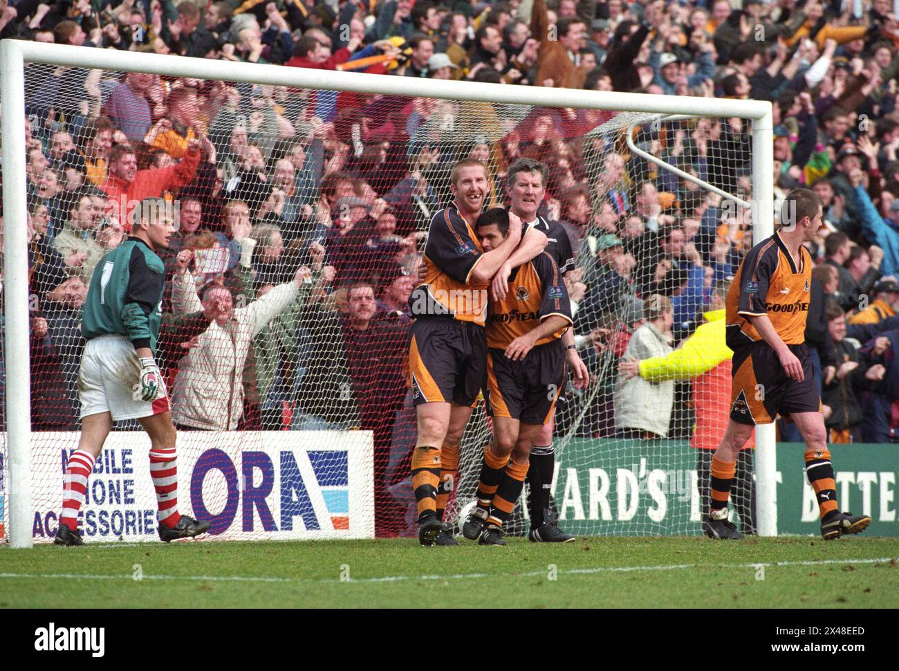 Wolverhampton Wanderers 22/2/97 1-3 Iwan Roberts and Steve Corica ...