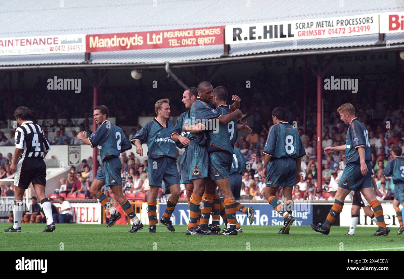 Wolverhampton Wanderers against Grimsby Town 17/8/96 Steve Bull ...