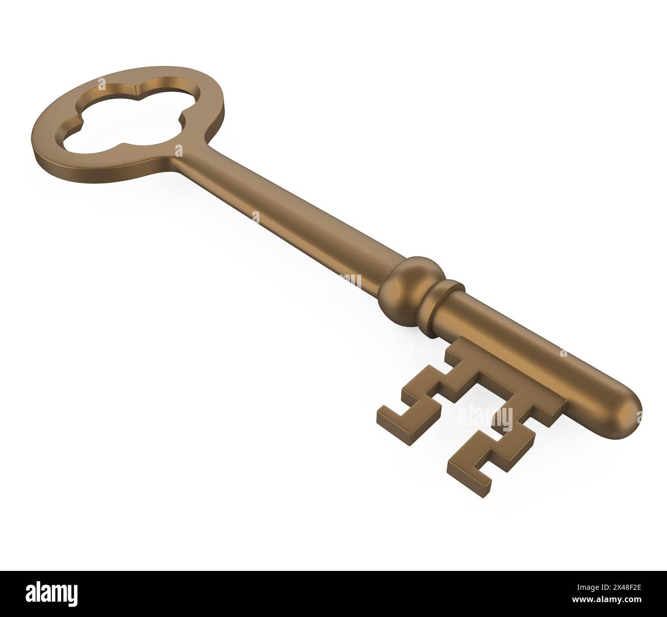 Metal Key Isolated Stock Photo - Alamy