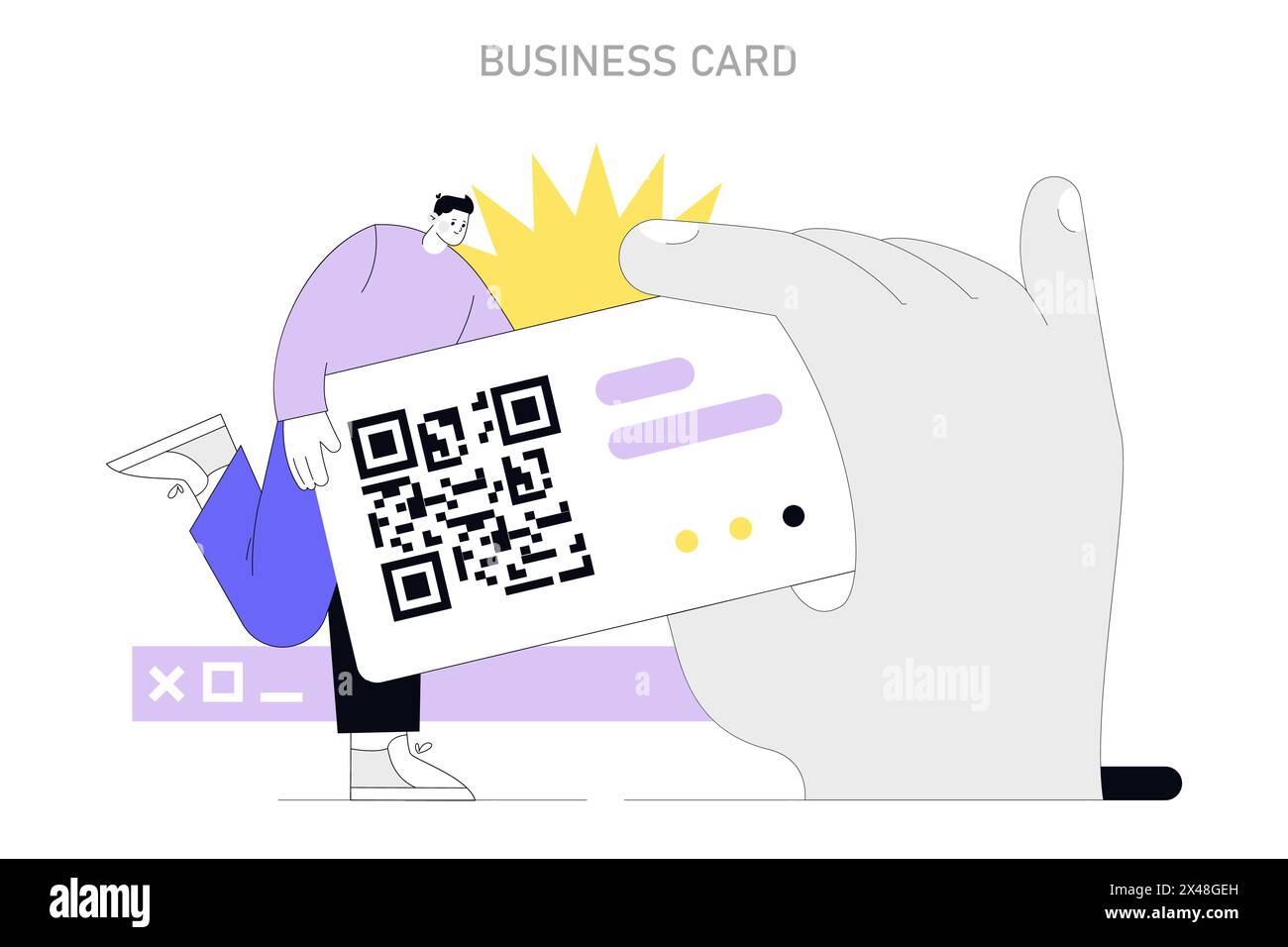 Giant qr code Stock Vector Images - Alamy