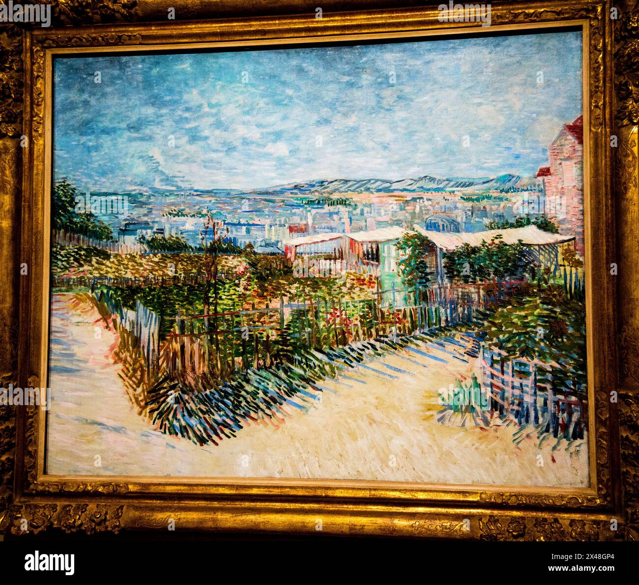 Vegetable Gardens in Montmartre at the Van Gogh Museum in Amsterdam ...
