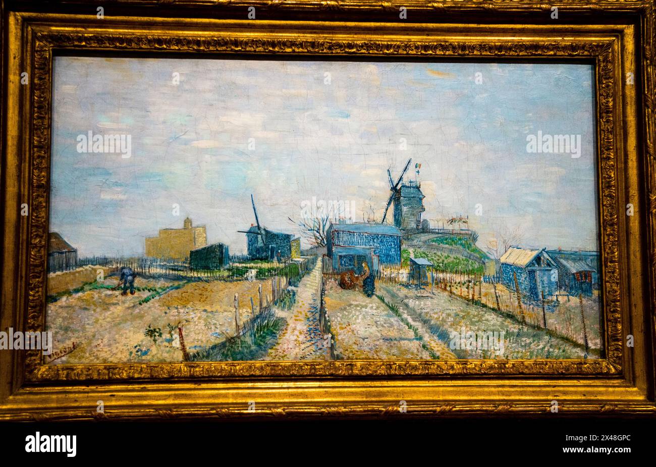 Montmartre: Windmills and Allotments, Vincent van Gogh, Van Gogh Museum ...