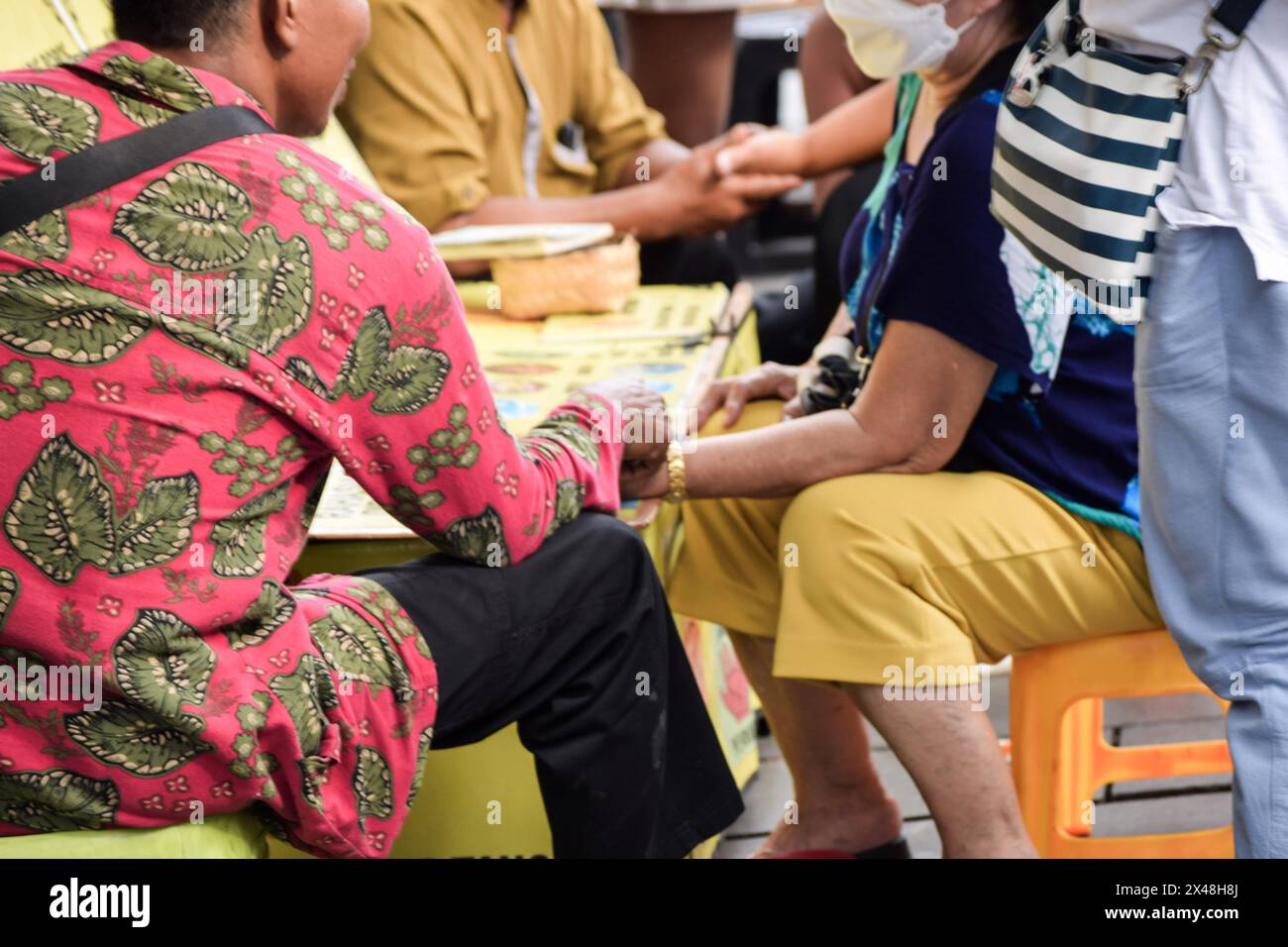 Traditional massage in Jakarta City. Jakarta, Indonesia, May 1, 2024 ...