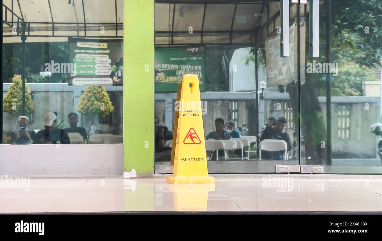 View of Gojek Office building at South Jakarta. Online transportation ...