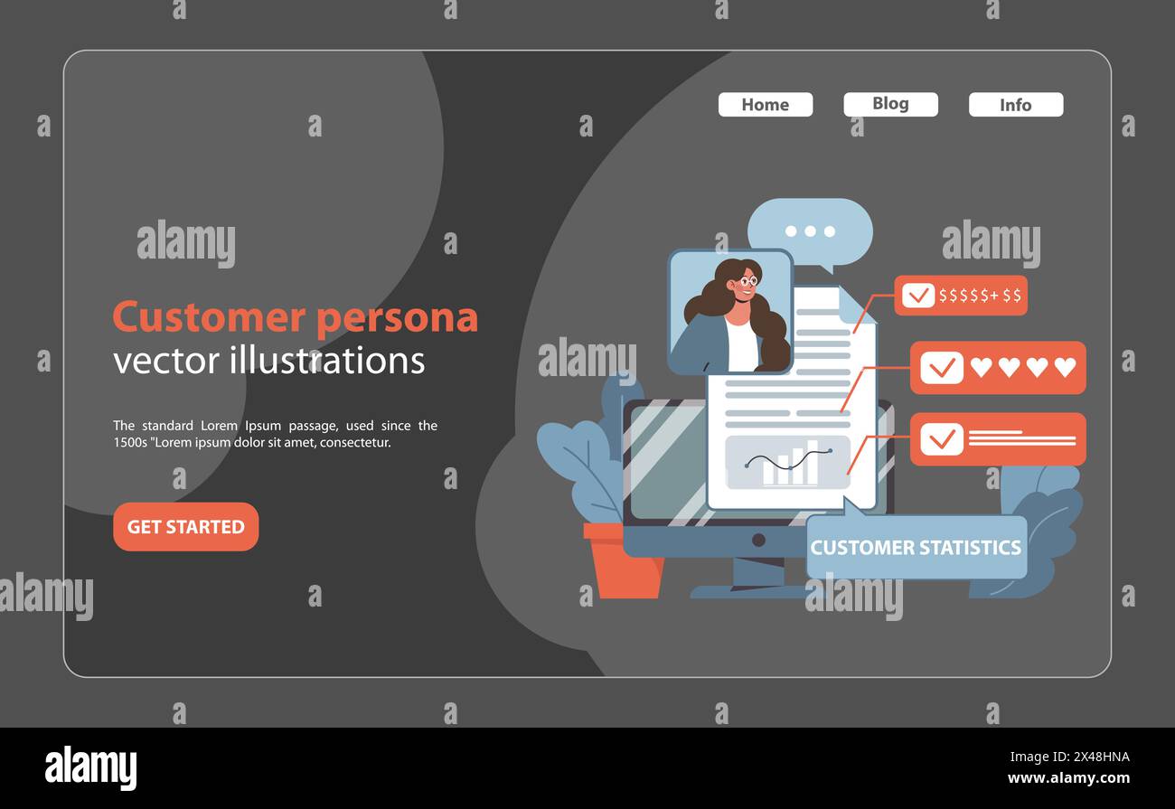 Customer persona concept. A visual toolkit for creating detailed ...