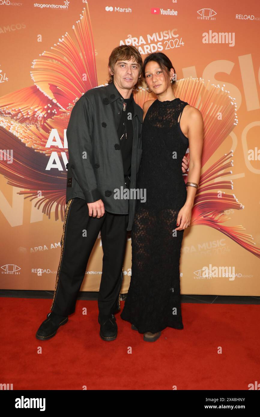 Sydney, Australia. 1st May 2024. Lime Cordiale member Louis Leimbach ...