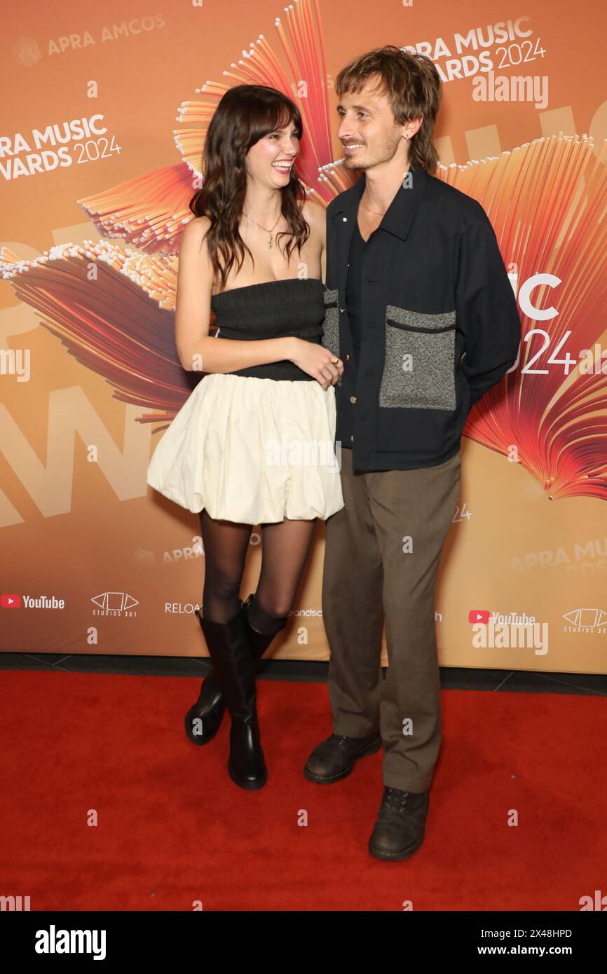 Sydney, Australia. 1st May 2024. Lime Cordiale member Oli Leimbach ...