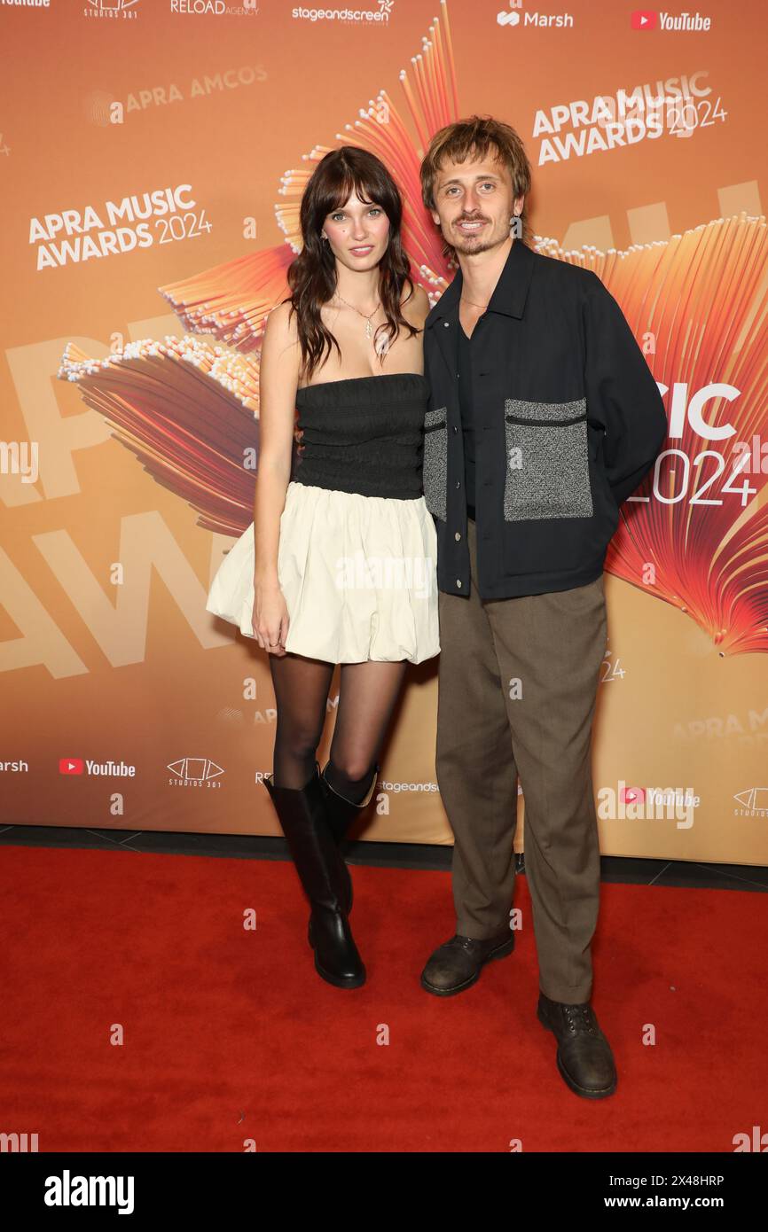 Sydney, Australia. 1st May 2024. Lime Cordiale member Oli Leimbach ...