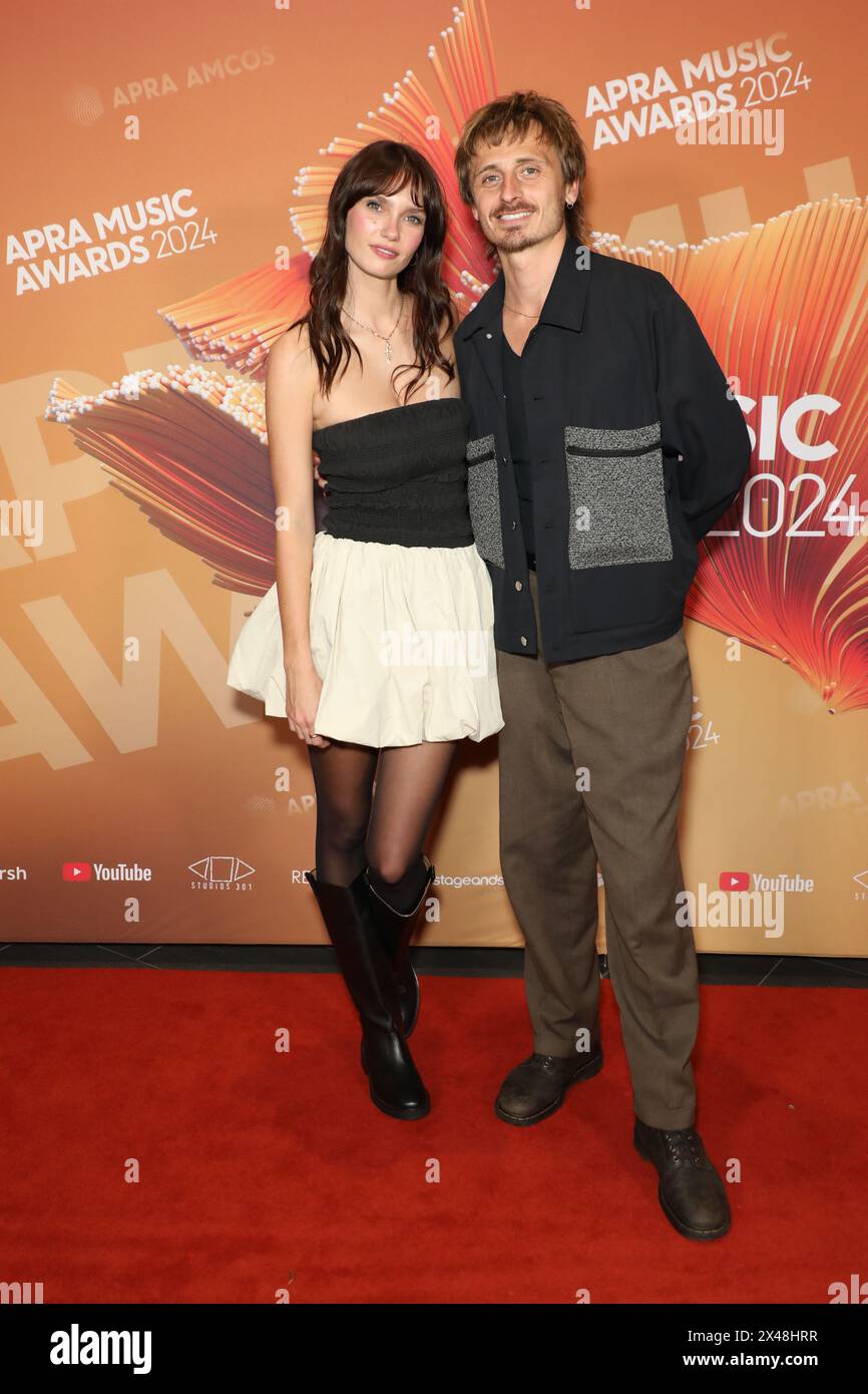 Sydney, Australia. 1st May 2024. Lime Cordiale member Oli Leimbach ...