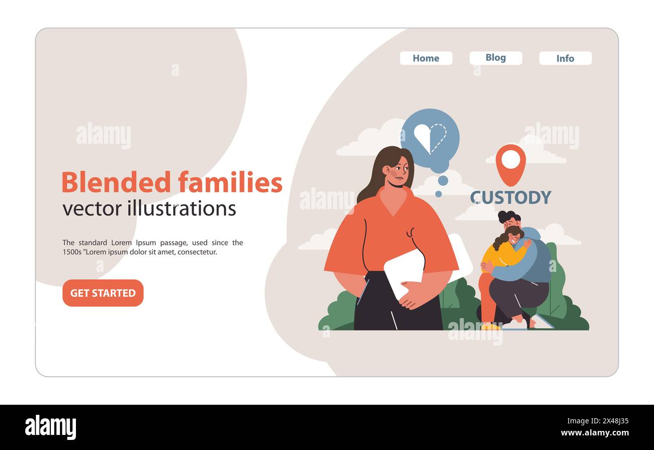 Child Custody Visual. A confident woman holds documentation while in ...