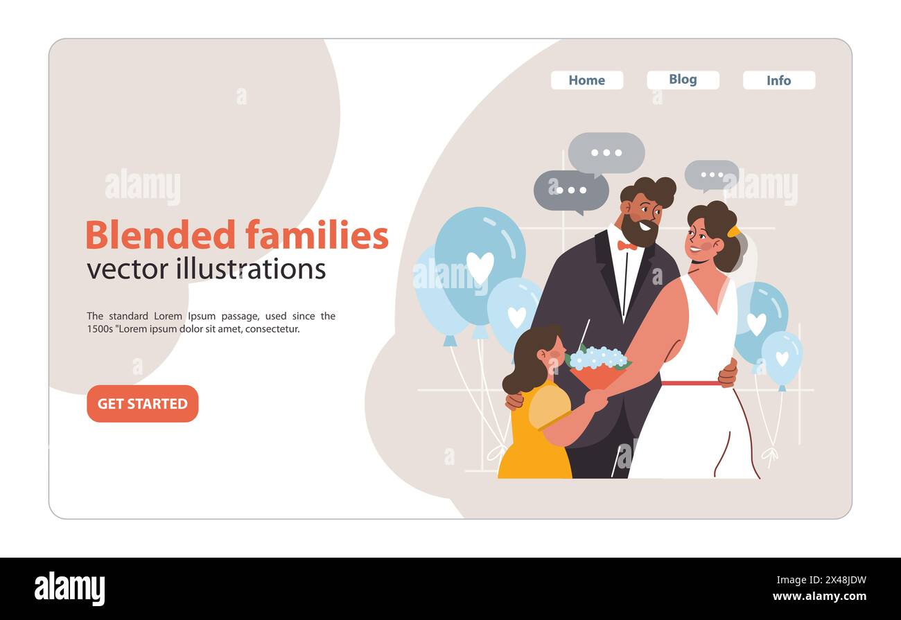 Step-Child Love. A loving couple warmly embraces their step-daughter at ...