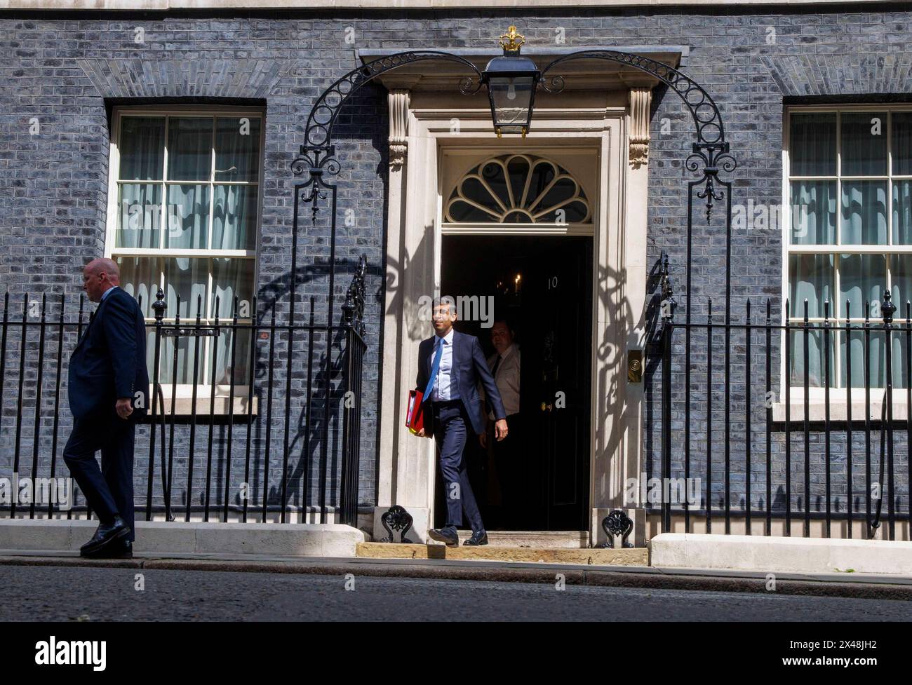 London, UK. 1st May, 2024. Prime Minister, Rishi Sunak, leaves Number ...