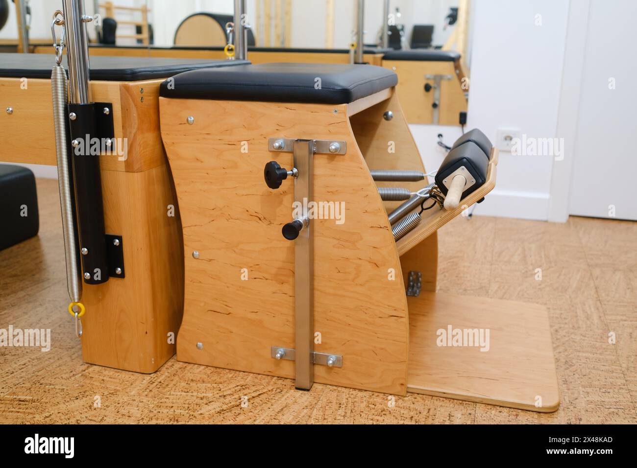 Trapeze table. Trapeze table - Pilates exercise machine Stock Photo - Alamy