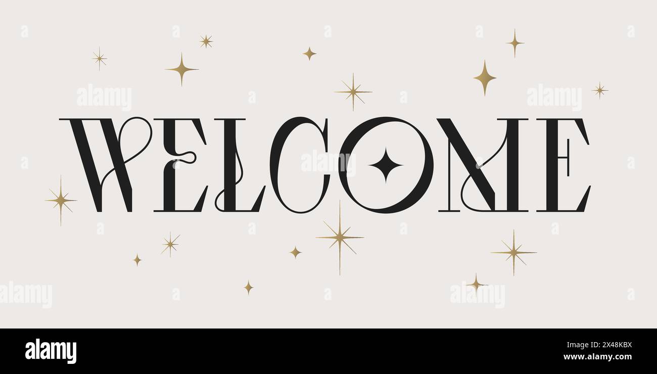 Welcome. Lettering Welcome, banner, poster Stock Vector Image & Art - Alamy