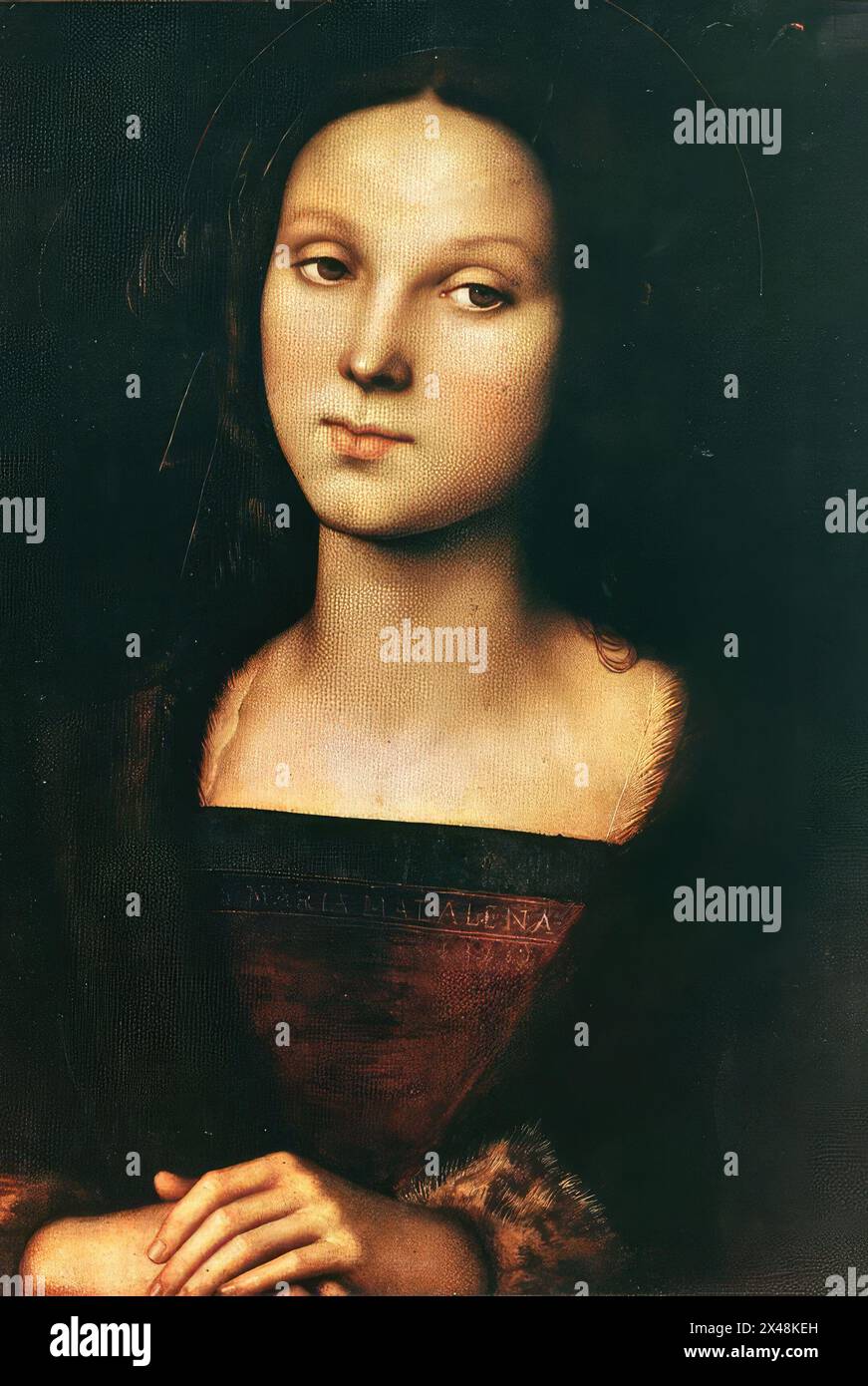 PERUGINO, Pietro (b. 1450, Citta della Pieve, d. 1523, Perugia) Magdalen 1500 Oil on panel, 47 x ...