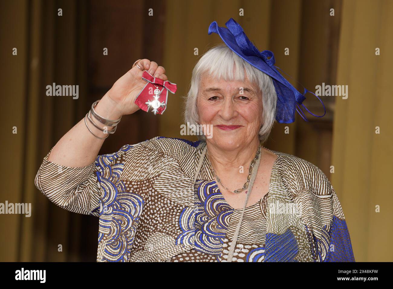 Helen Holtam, from Brighton, Tutor, Friends of Erlestoke Prison, after being made an MBE (Member ...