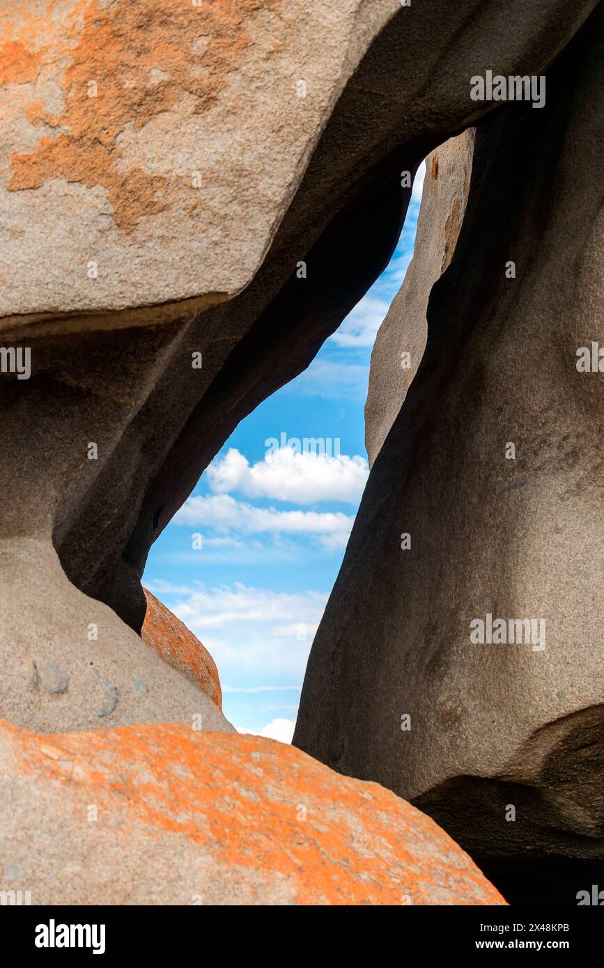 Remarkable Rocks natural compositoin forming a window into sky ...