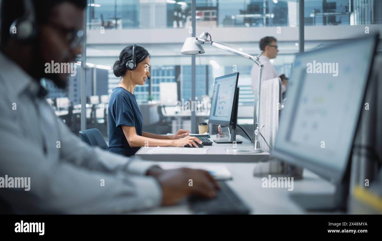 Portrait asian woman working charts hi-res stock photography and images ...